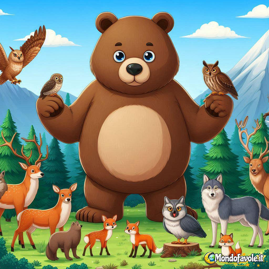 L'orso Haghir e gli animali del bosco di Fanghirello - MondoFavole.it